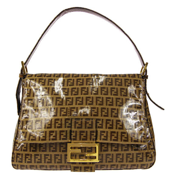 Fendi | Bags | Fendi 200s Zucchino Mamma Baguette Bag Large 26267 ...